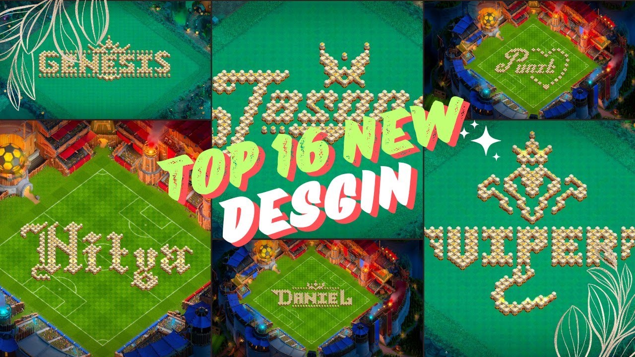 Top 16 bases of November// clash of clan // coc name base design ...