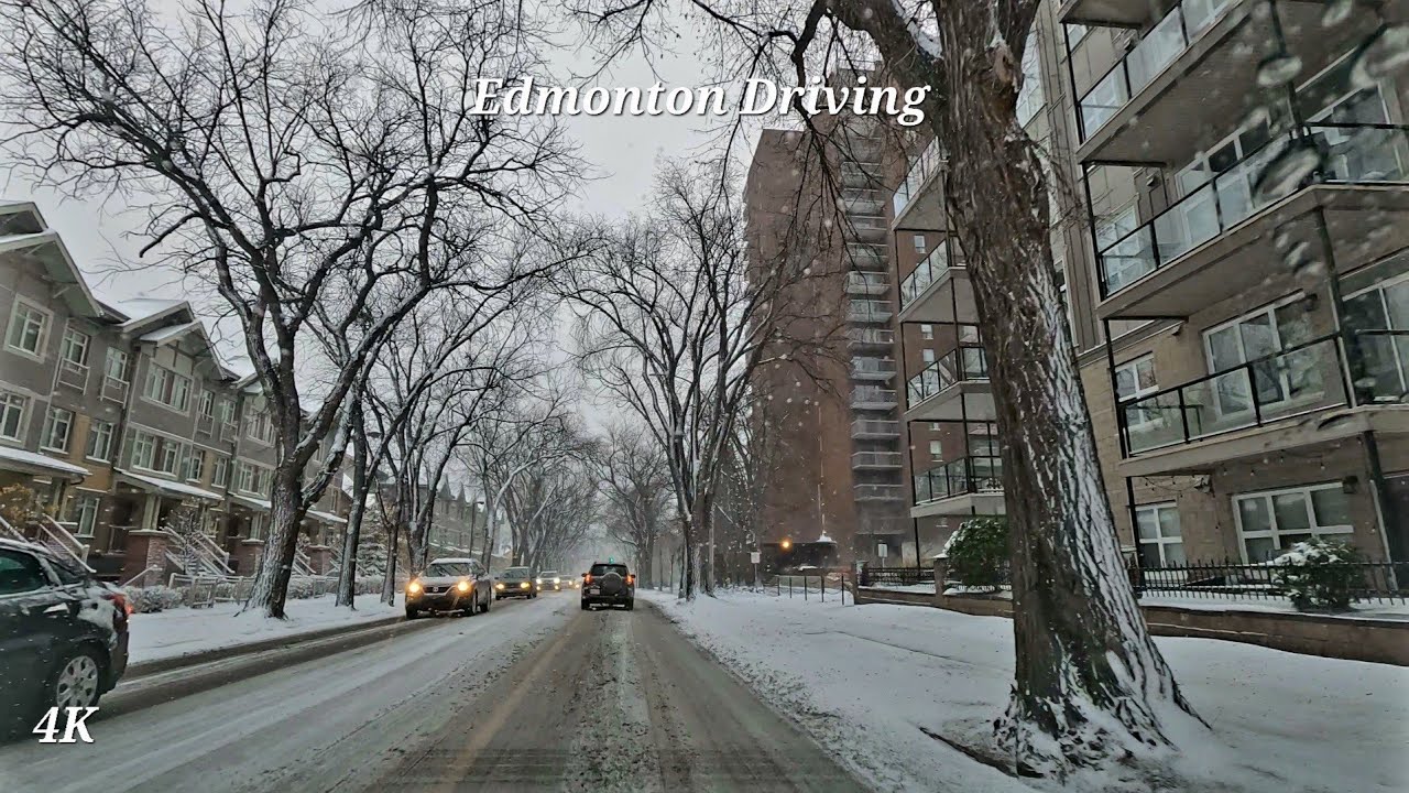 Driving - Snow Fall in Edmonton, AB, 🇨🇦 - Nov 2, 2022 - YouTube