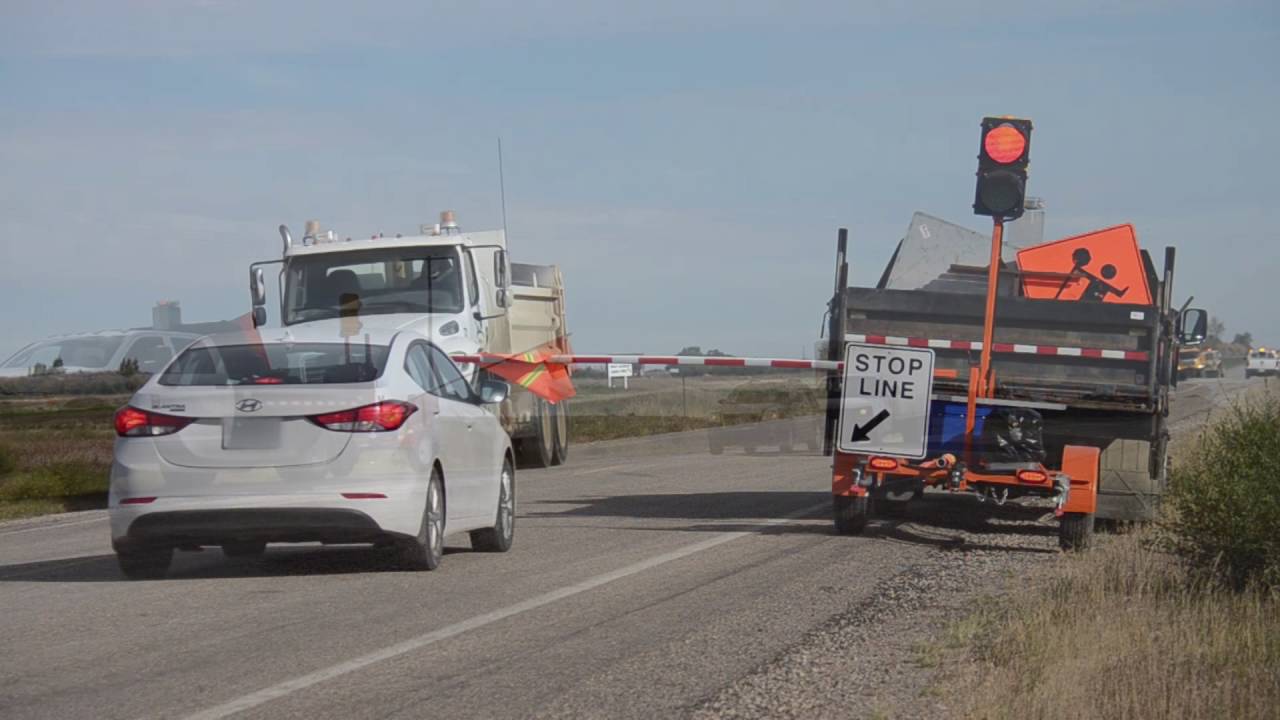 Automated Flagger Assistance Device - YouTube