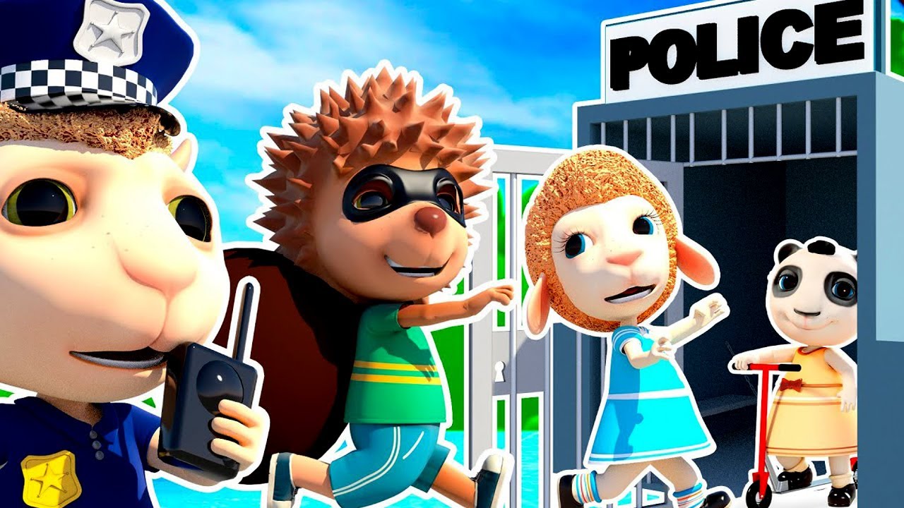 Little Cop Chasing Thieves and Spoiled Kids | Funny Short Stories for ...