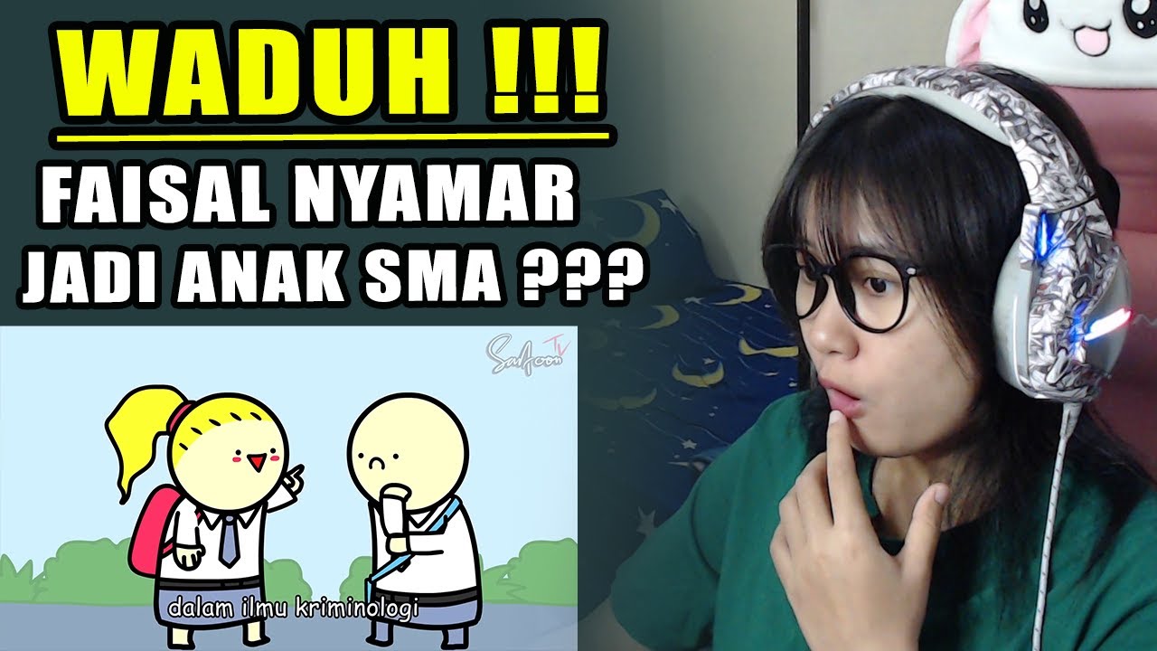 FAISAL NYAMAR JADI ANAK SMA ??? TERUS DAPET PARTNER CEWEK ??? | REACTION SANTOON TV - YouTube