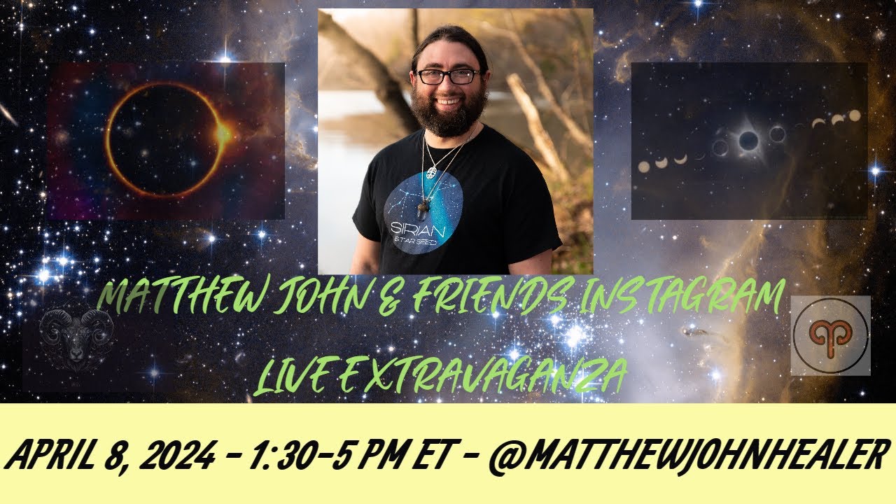 Matthew John & Friends 2024 Solar Eclipse Live Extravaganza! [TOTALITY ...
