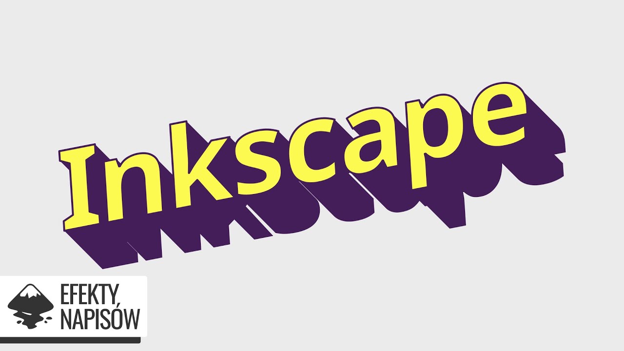 Napisy "3D" w Inkscape 1.3 - YouTube