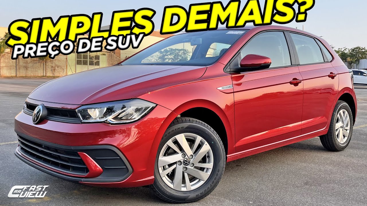 NOVO VOLKSWAGEN POLO COMFORTLINE 2024 CUSTA QUASE 1 FASTBACK É O MELHOR ...