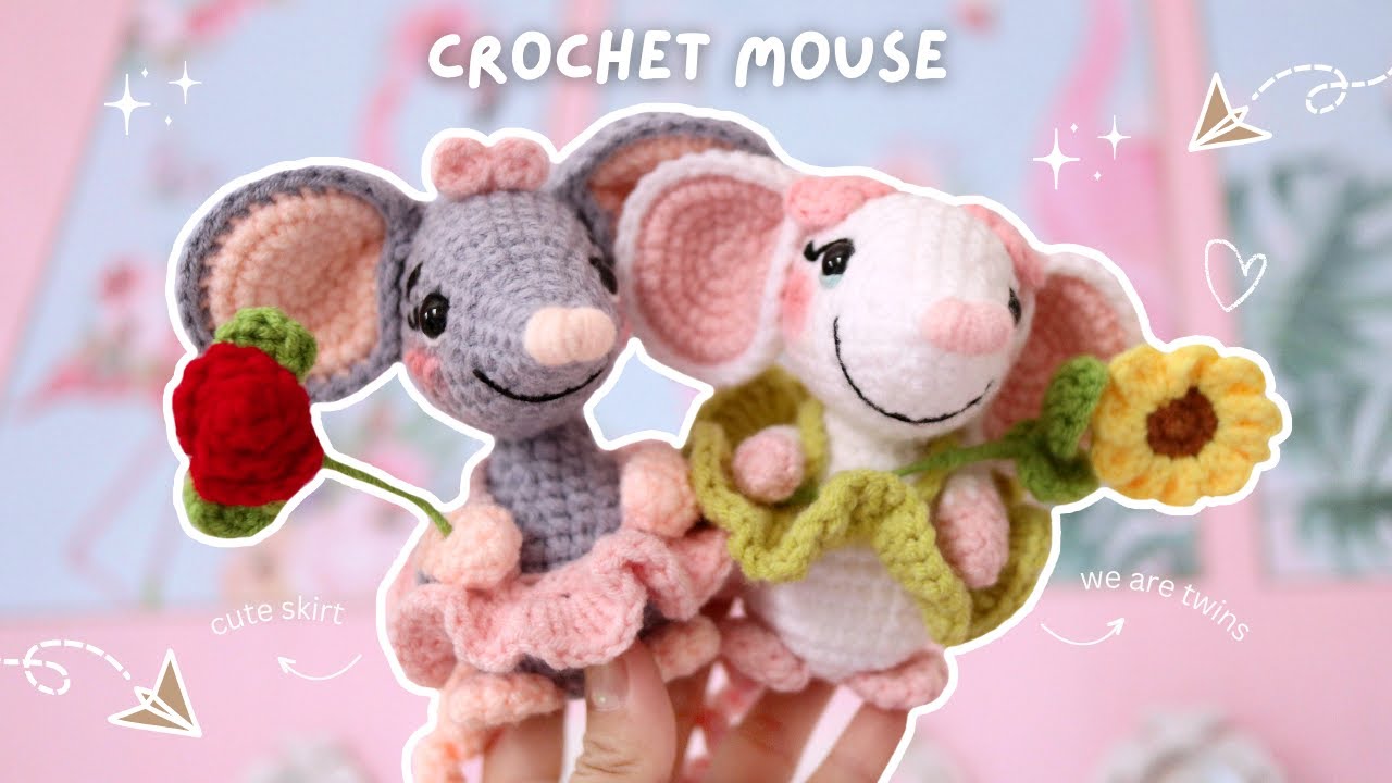 🐭 Crochet Mouse Amigurumi Tutorial | Free Pattern | How to Crochet ...