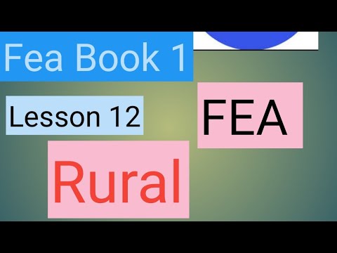 FEA Rural Lesson 12 ( Is Pronunciation,Fea Certificate, Contract) - YouTube