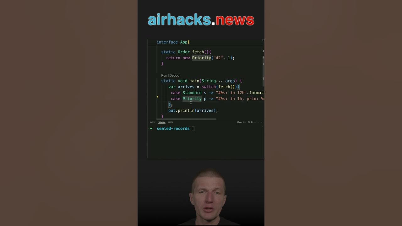 Sealed Records #java #shorts #coding #airhacks - YouTube
