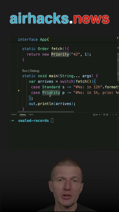 Sealed Records #java #shorts #coding #airhacks - YouTube