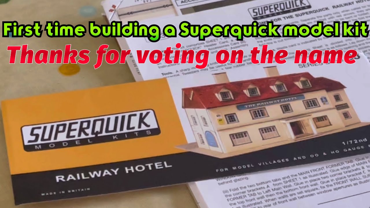 First time building a 00 gauge superquick railway building - The ...