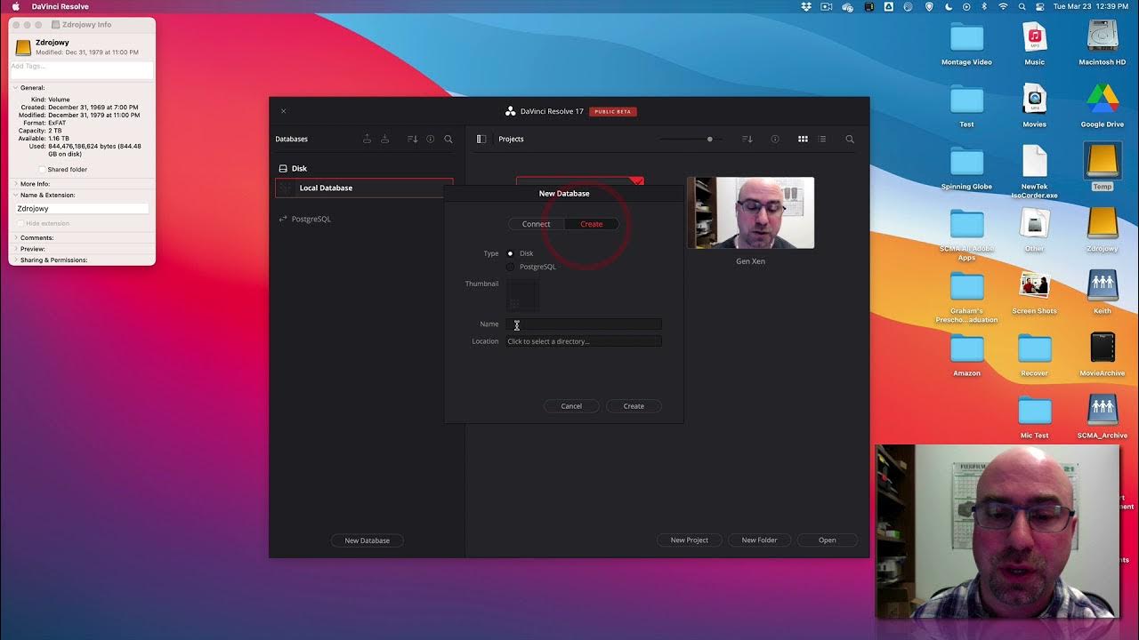 DaVinci Resolve Database Setup - YouTube