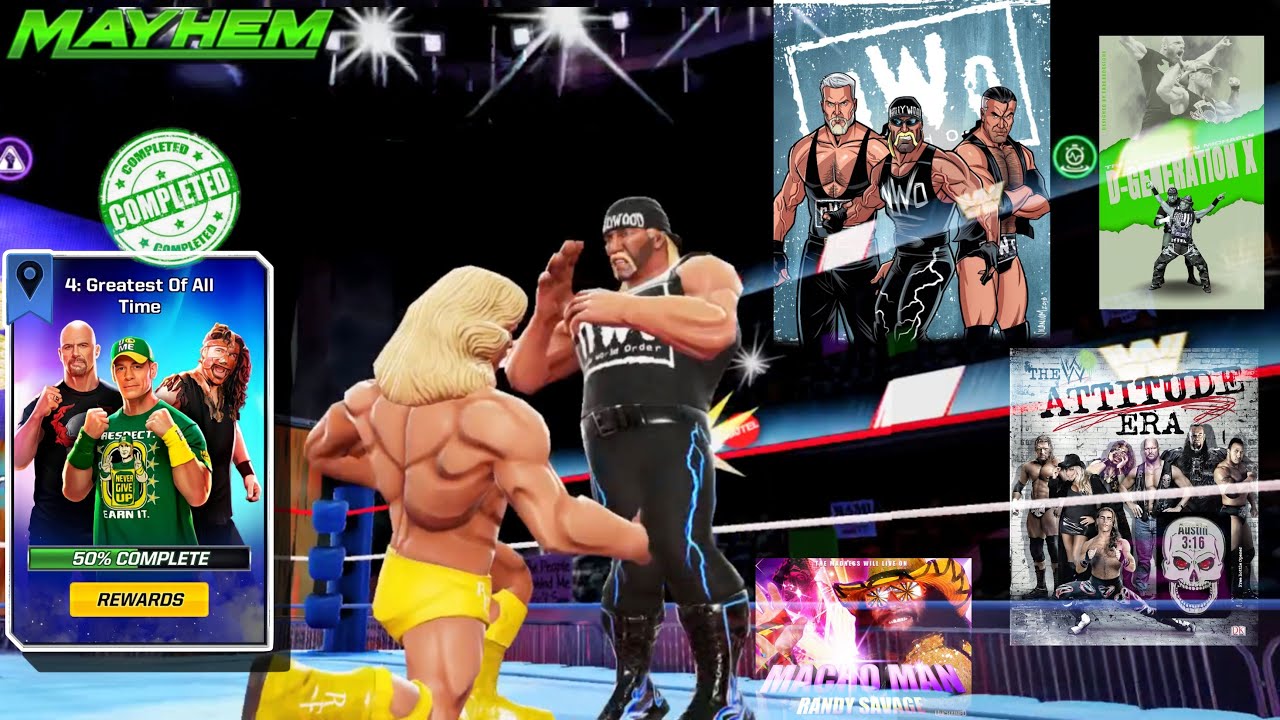 Greatest of All Time Story mode complete WWE MAYHEM - YouTube
