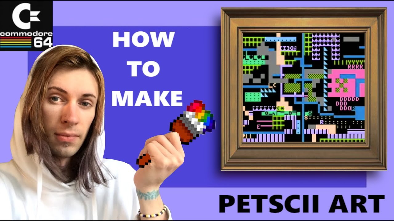 How To Make PETSCII Art on C64 (LoRes Draw) - YouTube