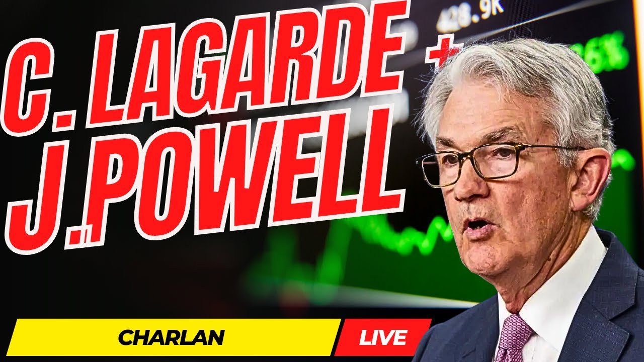 🔴 EN VIVO: J.POWELL + C.LAGARDE / Bitcoin al LÍMITE 👉 Trading ...