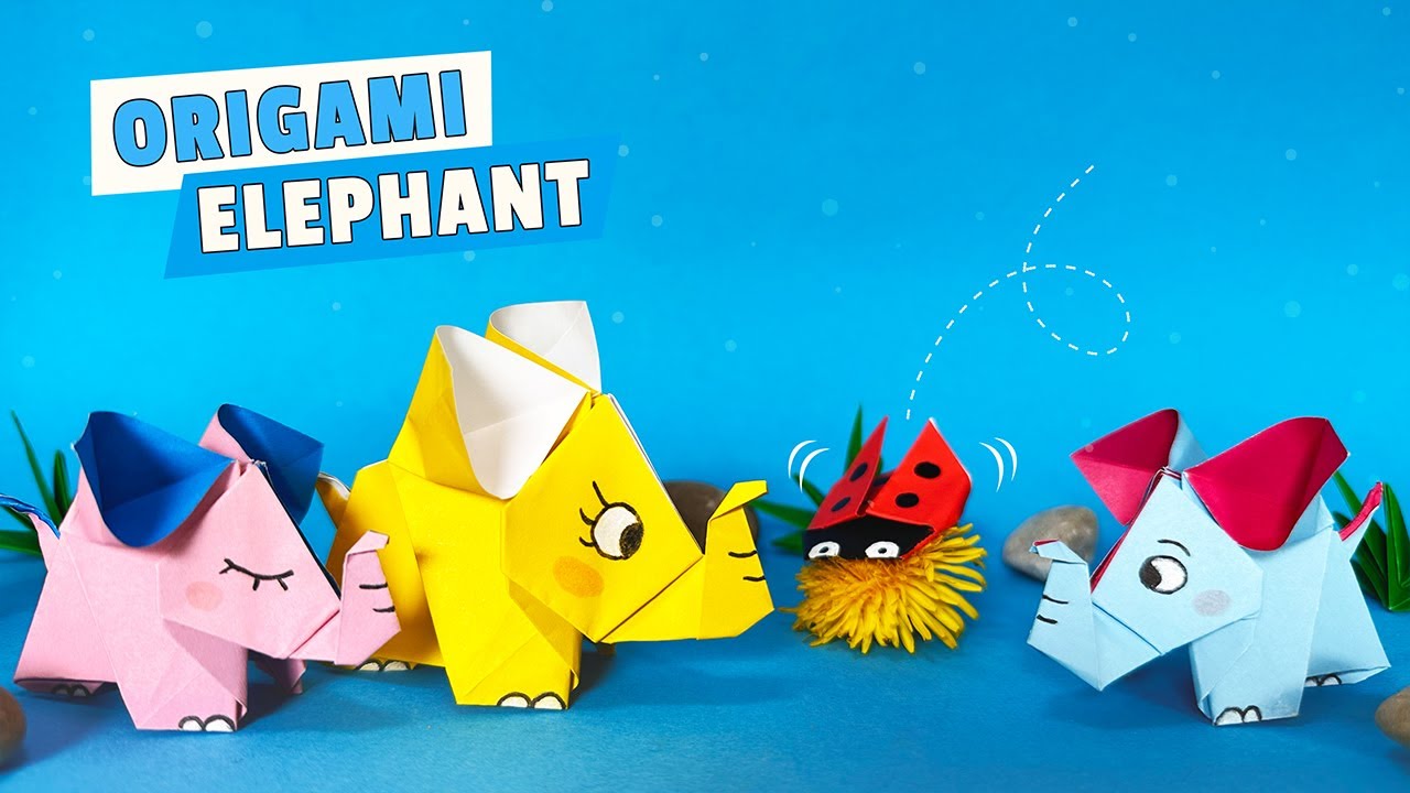 Cute Origami Elephant | Easy Paper Elephant Craft Ideas - YouTube