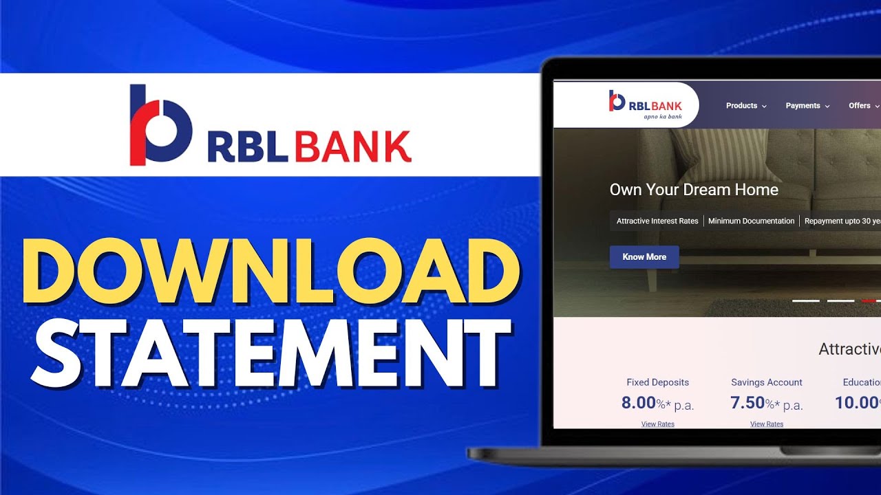 How to Download RBL Bank Statement Online? - YouTube