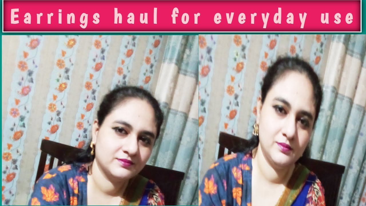 Earrings haul for everyday use - YouTube