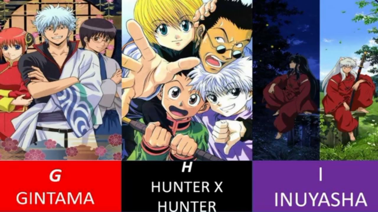 Best anime of each alphabetical letter - YouTube