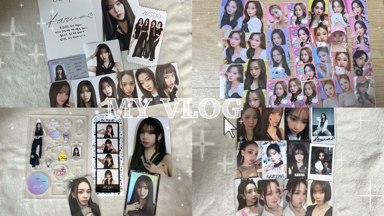 마이로그 12 끊임없는 에스엠 택배와 준등기 같이 까실 분들 모여주세요 에스파 콘서트 Md 언박싱 • 오캔디 랜덤