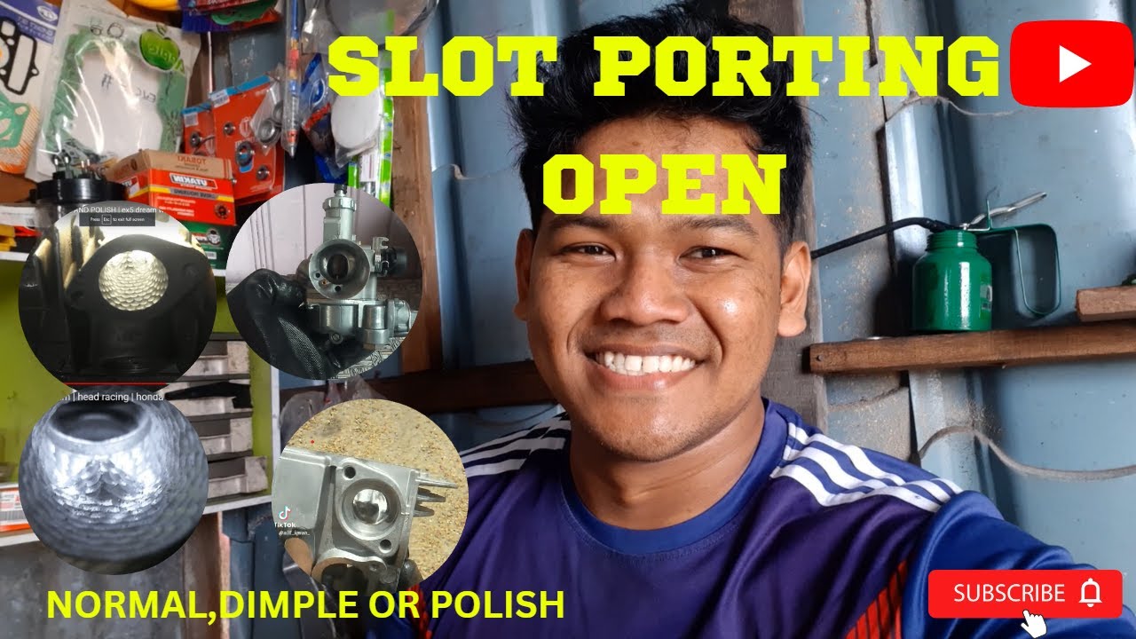 OPEN SLOT UNTUK PORTING HEAD/CARB/CRANKCASE | PORTING DIMPLE,POLISH ...