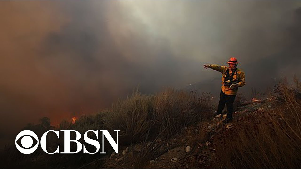 Tick Fire tears through Southern California - YouTube