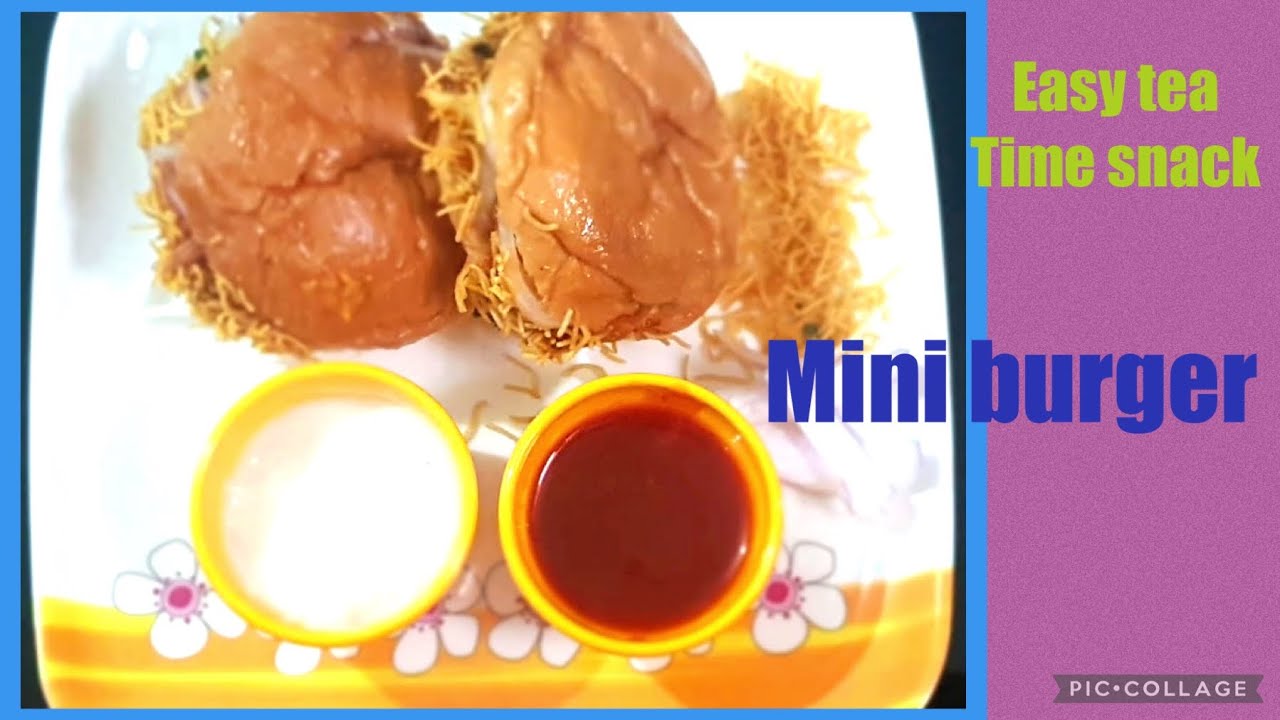 Mini burgers🍔 || easy tea time snack|| home made burger - YouTube
