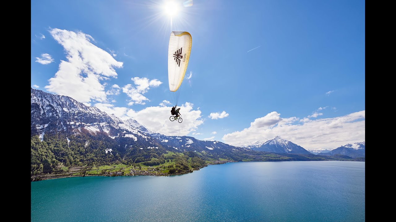 Swatch Rocket Air 2016 - Paragliding with a Bike - YouTube