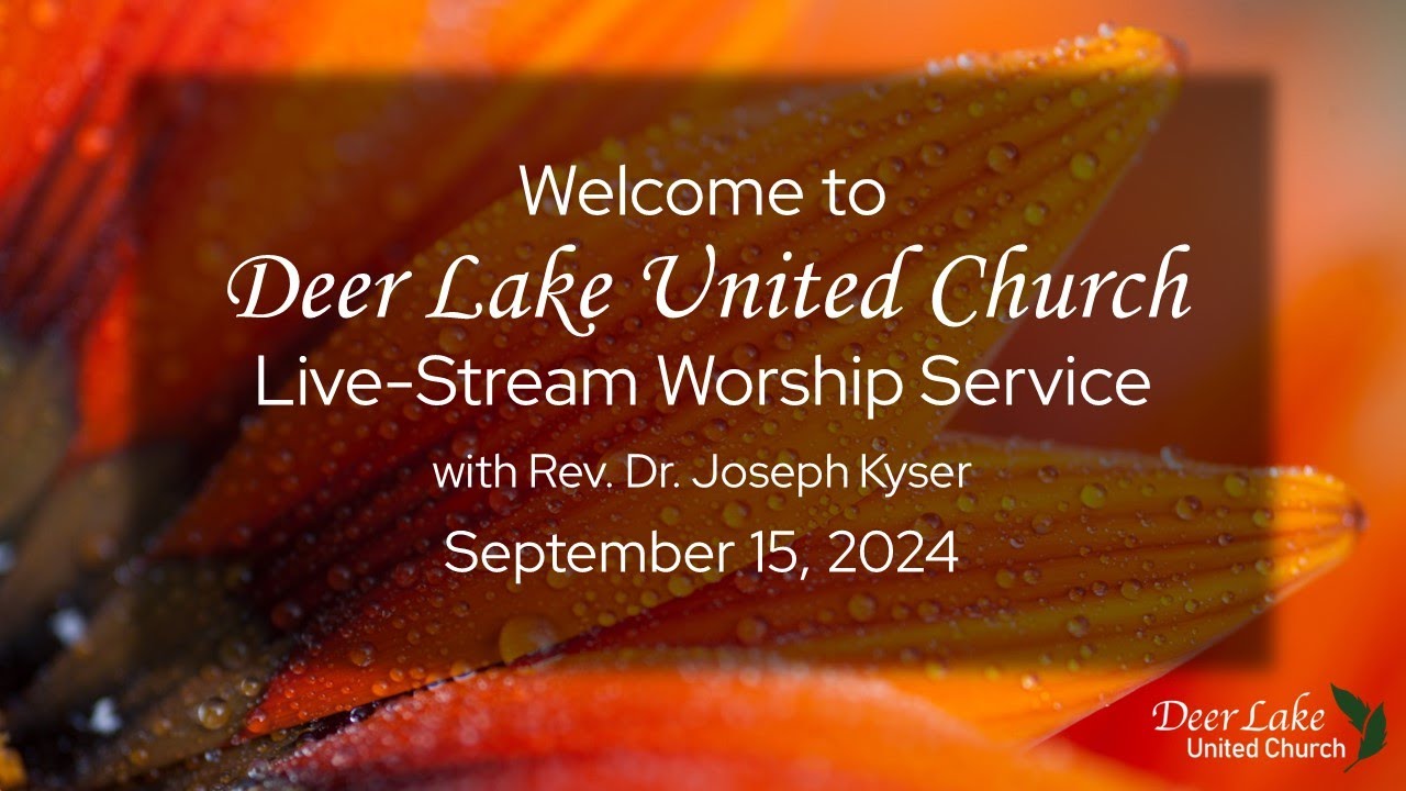 Sunday, September 15, 2024: "Let's Get Started" with Rev. Dr. Joseph ...