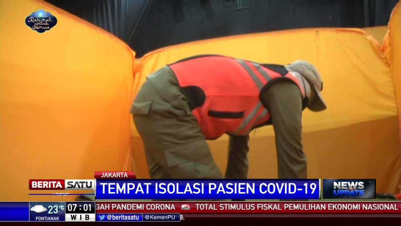 Pemprov DKI Bangun Bilik Isolasi Covid-19 - YouTube