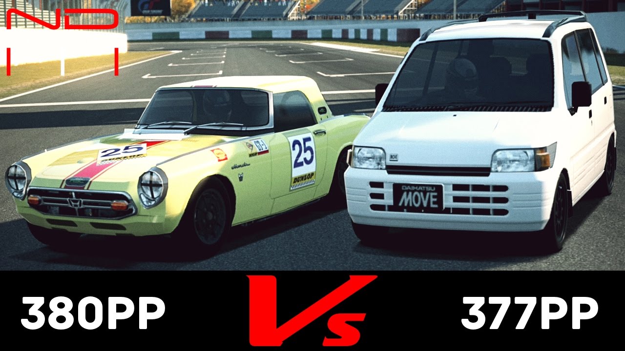 (GT6) Honda S800 RSC '68 vs Daihatsu MOVE CX '95 - Autumn Ring - Mini ...