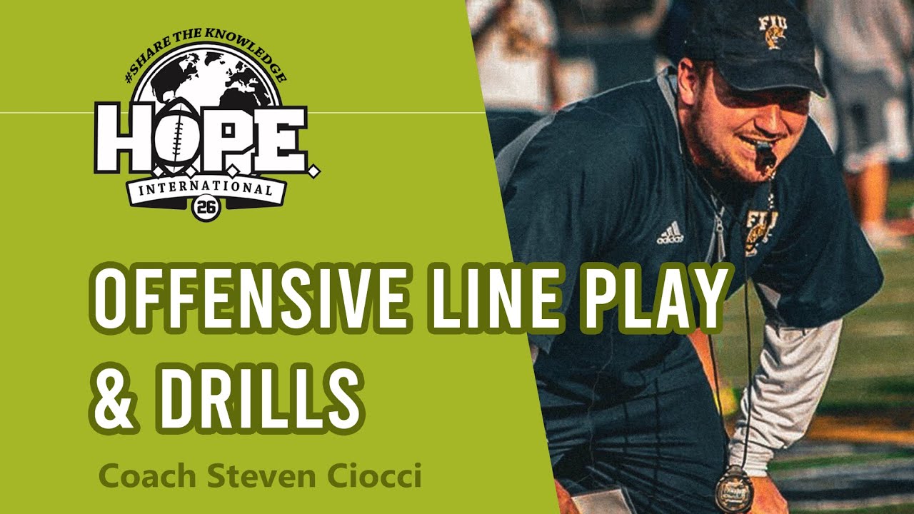 'Offensive Line Play & Drills' - Coach Steven Ciocci (1 Feb 2024) - YouTube