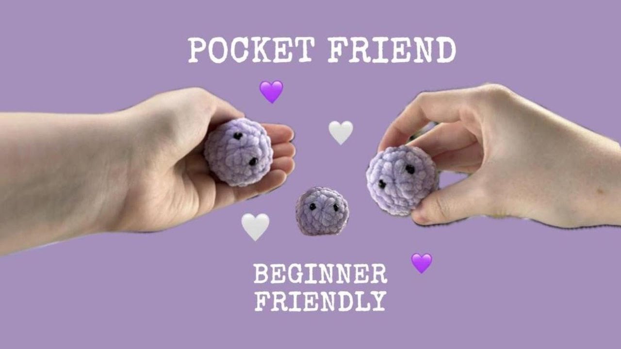 How To Crochet A Pocket Friend - Beginner Friendly Crochet Tutorial ...