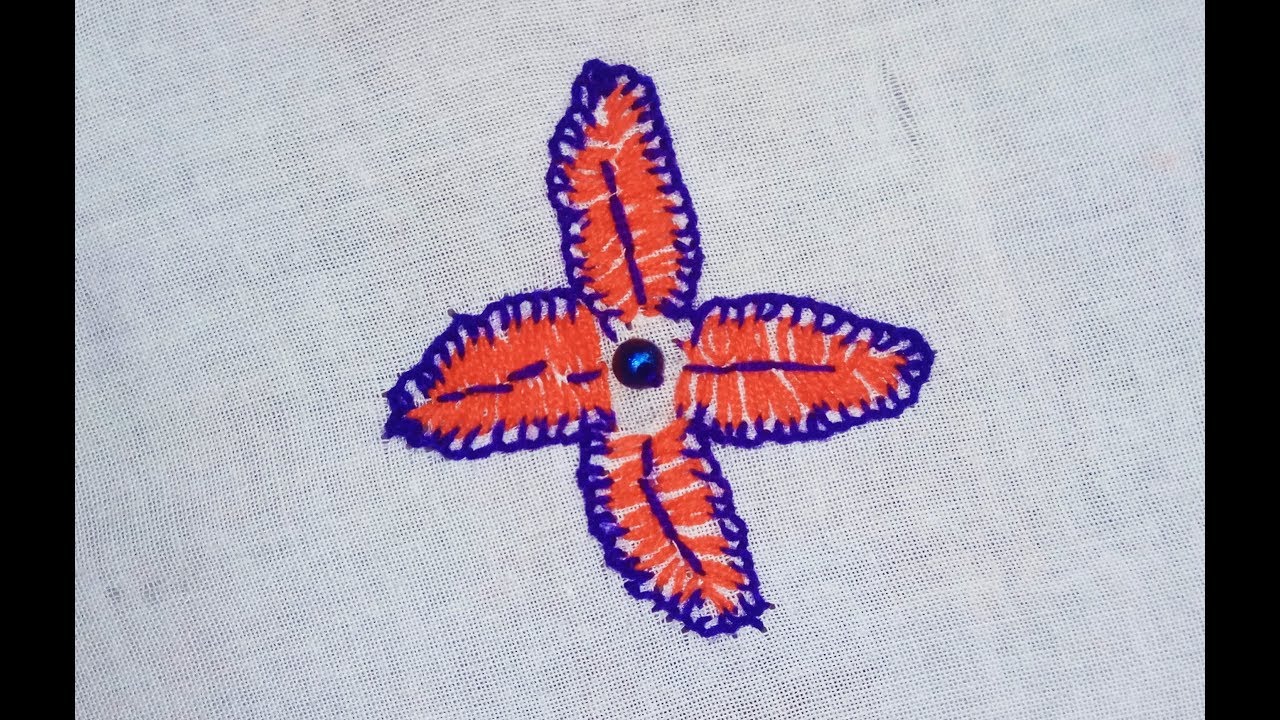 Hand embroidery | Simple Embroidery For Beginners By Embroidery Work ...