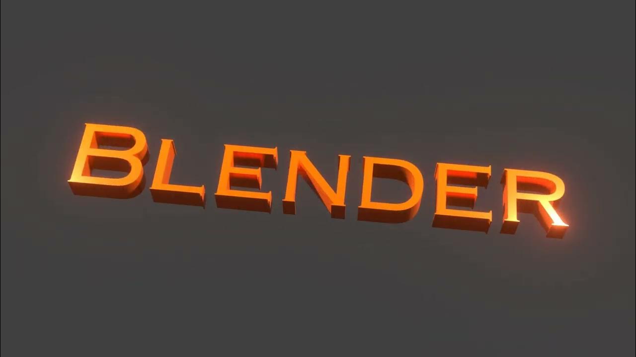 Blender Geo Nodes Boolean Text Shading effect - YouTube