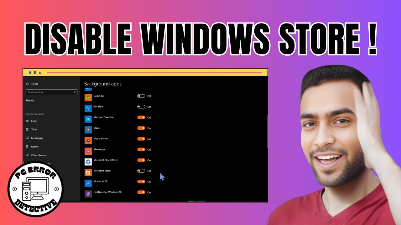 How to Disable Windows Store From Running in the Background On Windows ...