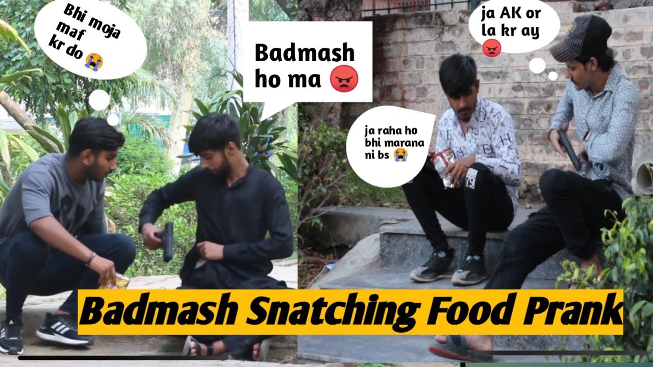 Badmash Snatching Food Prank🔥 Khana Chori Prank in Pakistan#funnyvideo ...