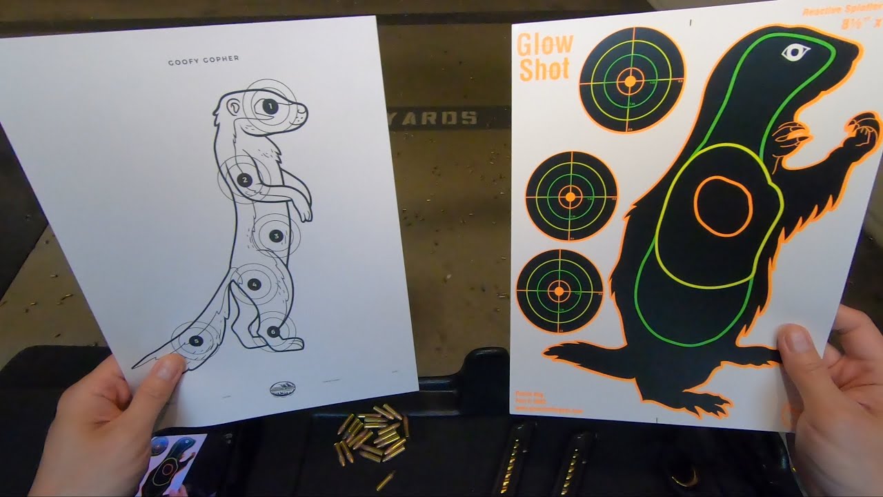 Goofy Gopher and Prairie Dog Targets vs Browning Buck Mark and Beretta ...