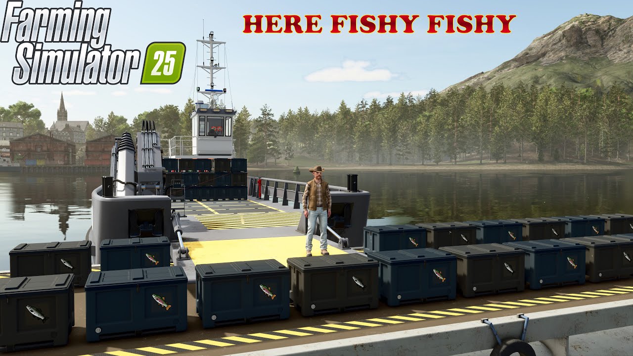 Kinlaig FARM SIM 25 Harvest season begins with selling fish - YouTube