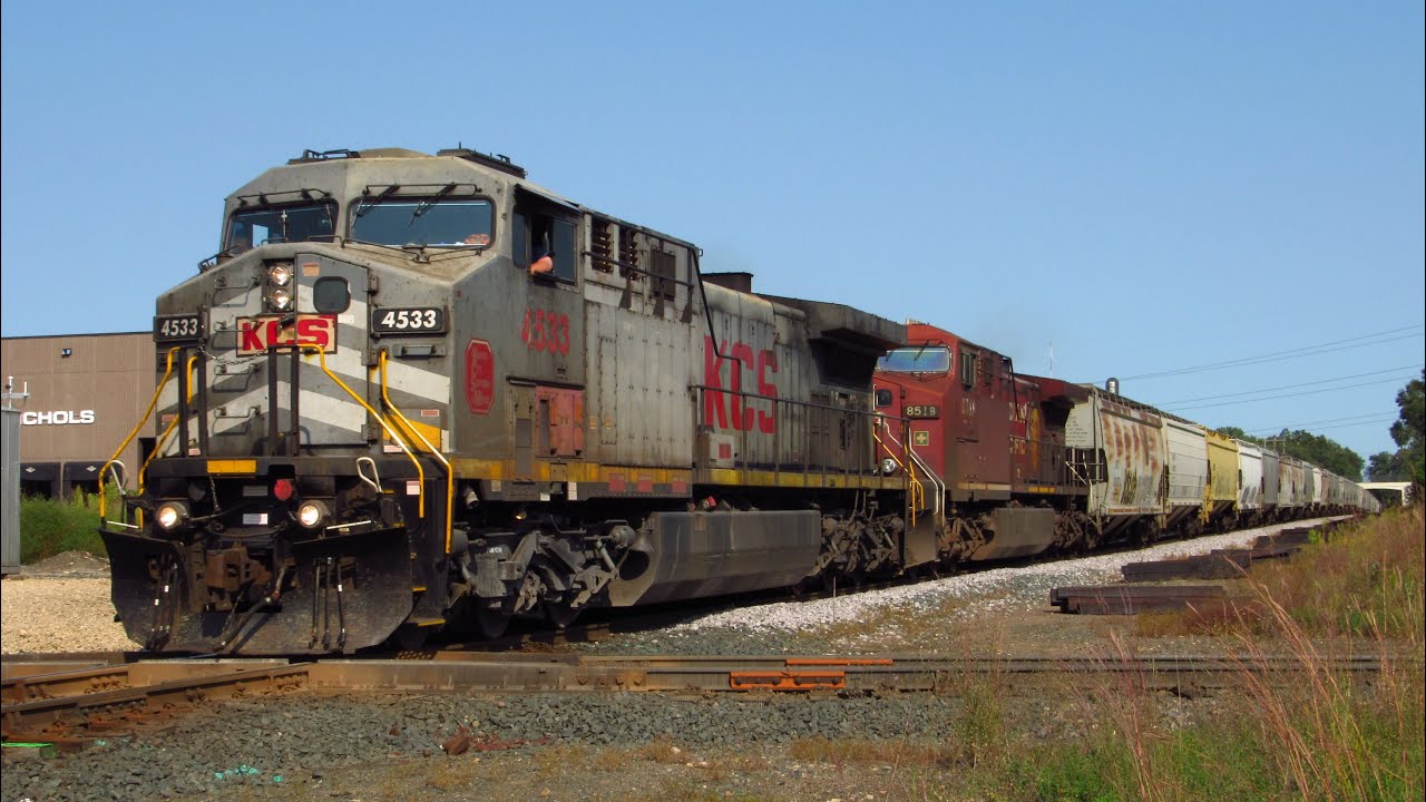 9/3/24 Gray Ghost, CN Transfer and More (KCSM 4533, CN, BN, ATSF) - YouTube