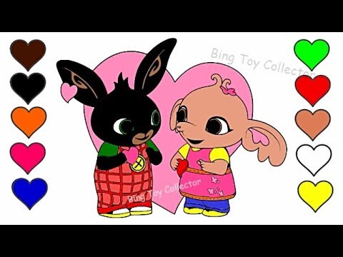 Bing Bunny Hearts Valentine Episode Colour And Draw