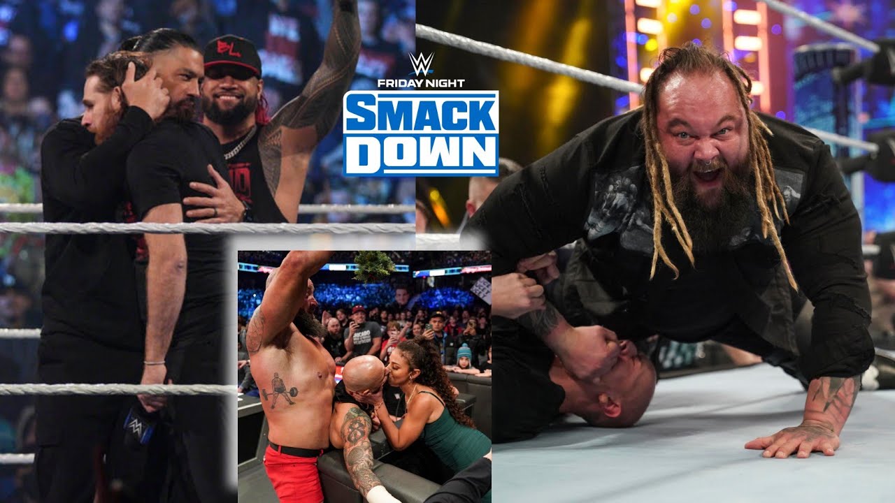 Bray Wyatt Mandible claw😮|KISS😍WIN THA ಮ್ಯಾಚ್😂| Roman Reigns HUG Sami ...