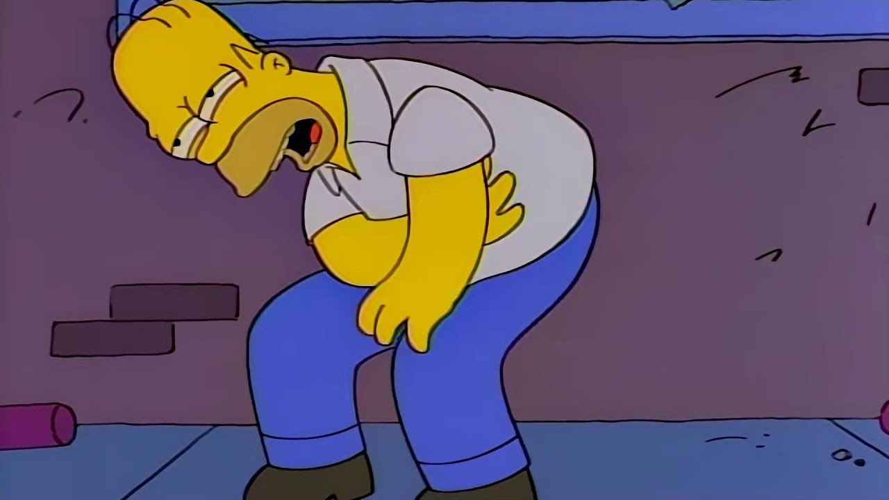 Homer Tries Running - The Simpsons - YouTube