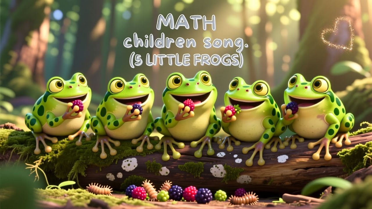 5 Little Frogs in the Pool - YouTube