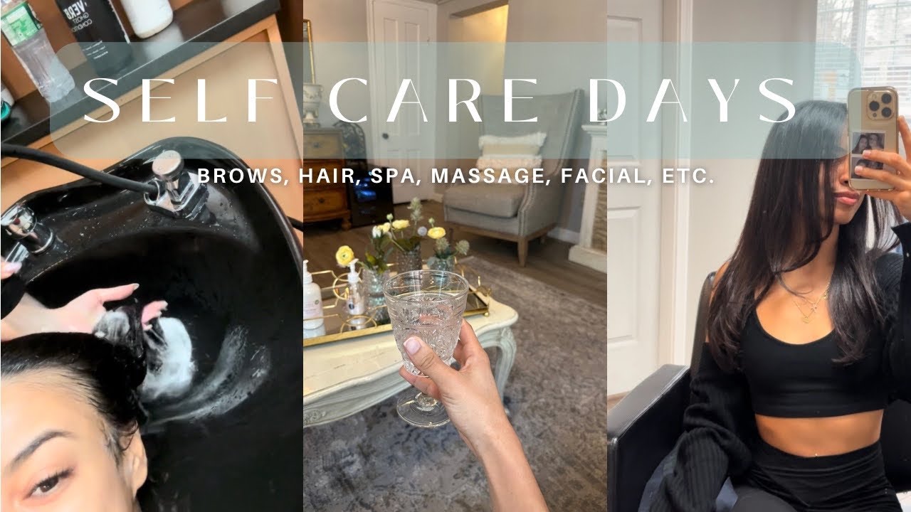 DAYS IN MY LIFE ♡ | spa day, brows, haircut 🫶🏼🧴 - YouTube