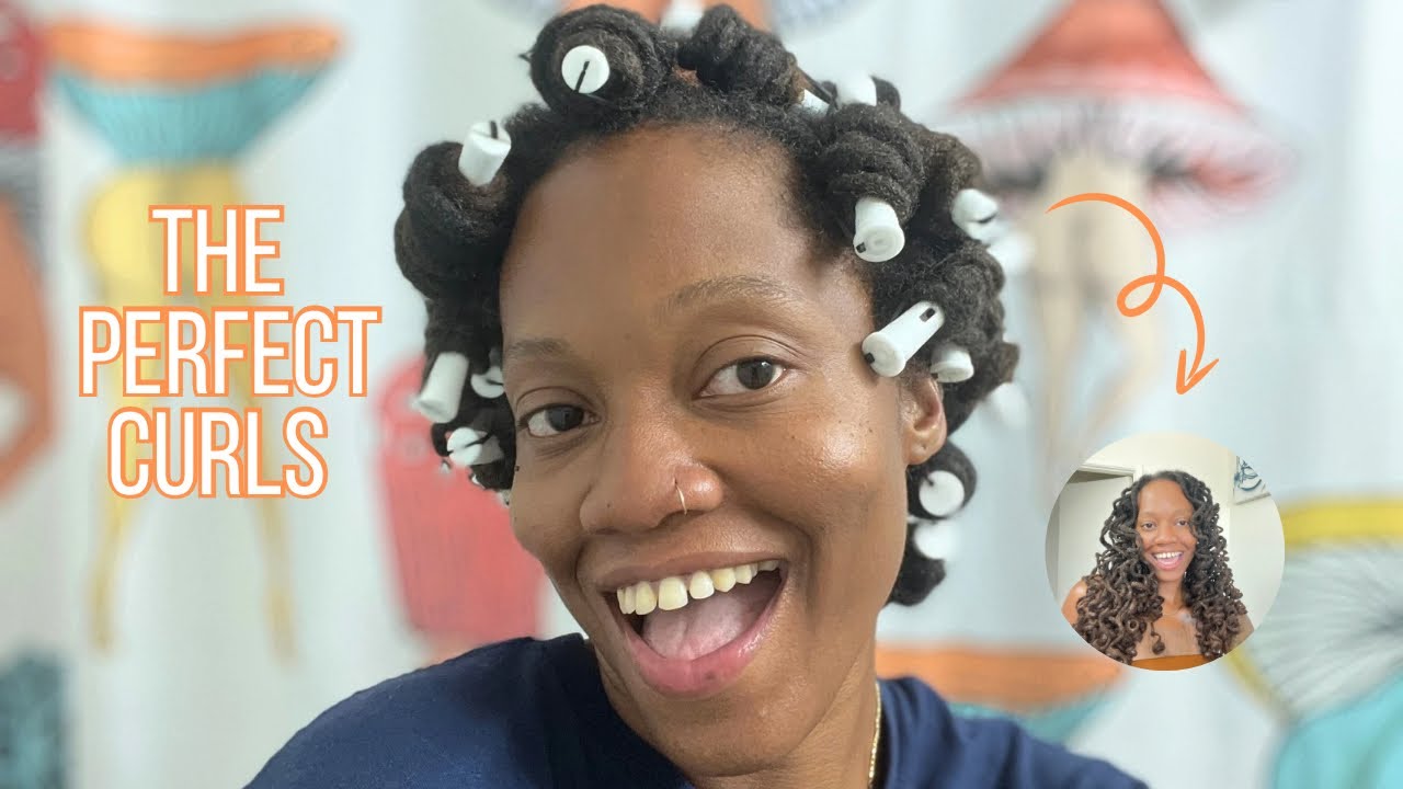 Achieve The Perfect Curls On Locs Using The Perm Rods Method! - YouTube