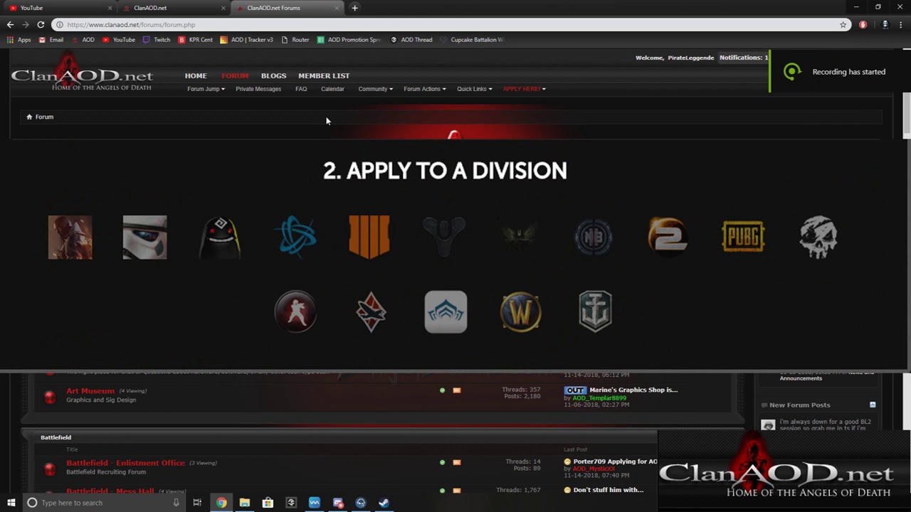 How to Apply To Join Clan AOD - YouTube
