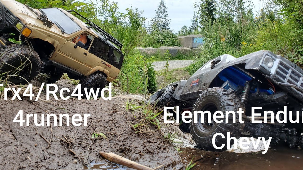 First Run Trx4/Rc4wd 4runner with my Son - YouTube