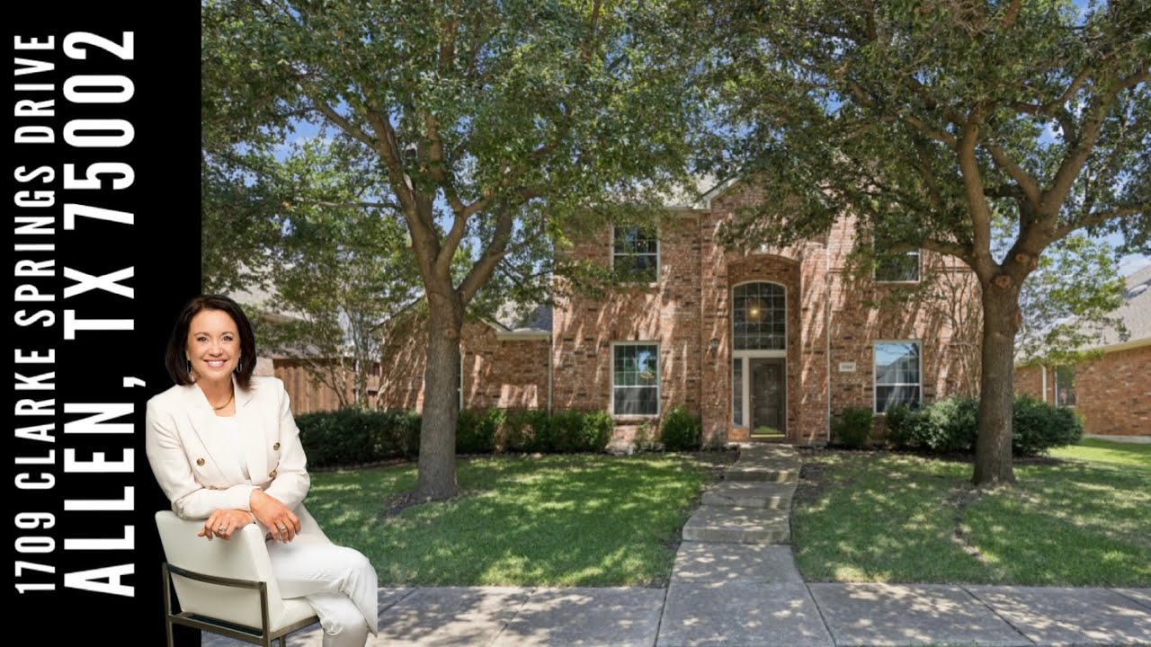 1709 Clarke Springs Dr. Allen, TX 75002 - YouTube