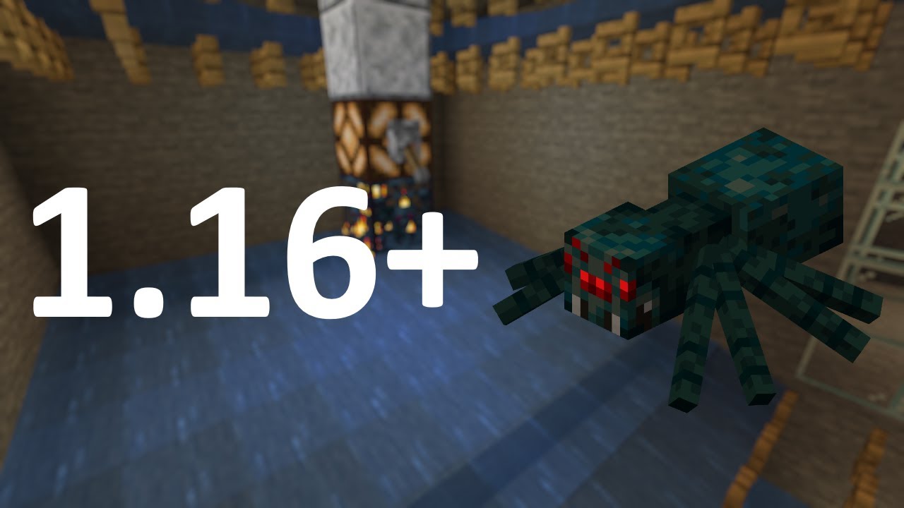 Minecraft - Cave Spider Spawner Farm Tutorial 1.16+ - YouTube