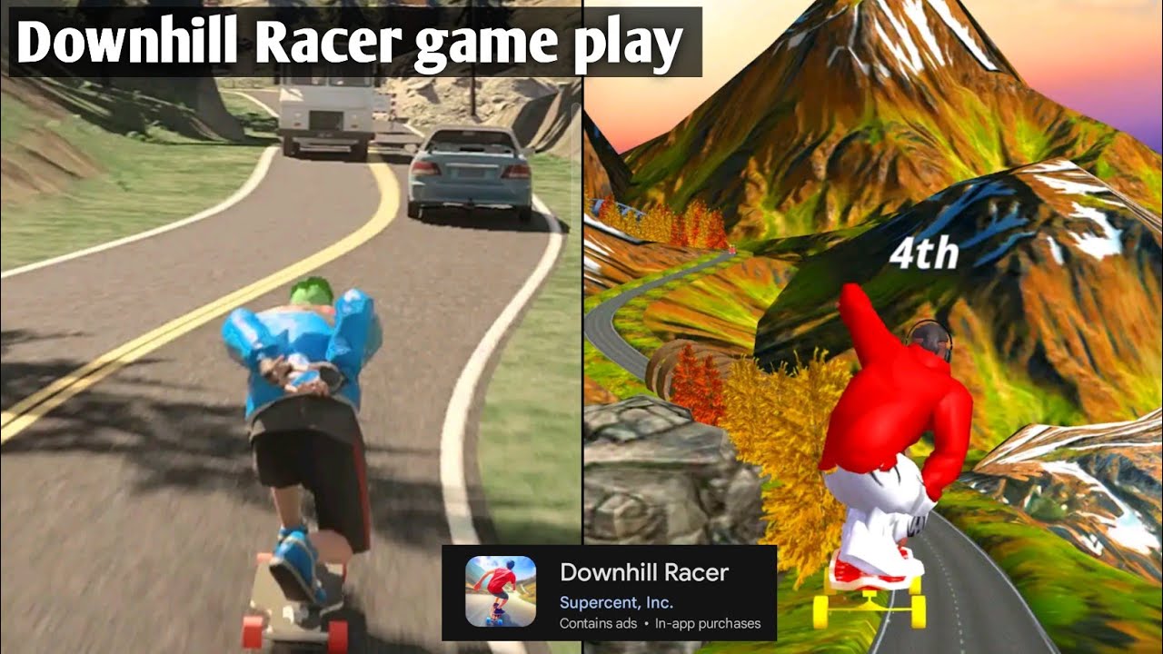 Downhill Racer how to play | Downhill Racer game play - YouTube