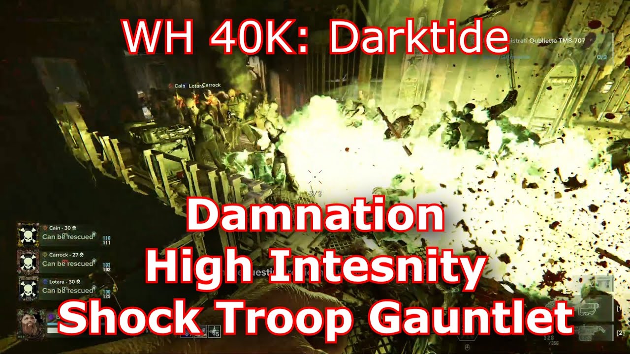 Darktide - Damnation - High Intensity Shock Troop Gauntlet - Ogryn Time ...
